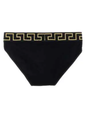 Versace 2-pack Briefs With 'greca' Pattern