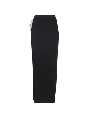 Rick Owens Cotton Long Skirt