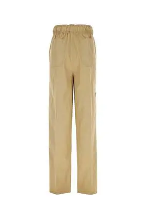 Prada Beige Cotton Wide-leg Pant
