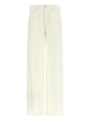 Brunello Cucinelli Cotton And Linen Blend Trousers - Multicolor