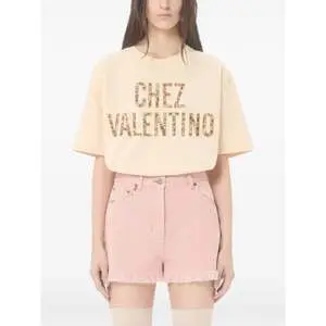 Valentino Garavani Neutrals Tops T-shirts & Jerseys