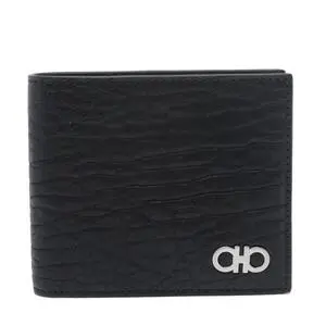 FERRAGAMO Gancini Bifold Wallet - Black