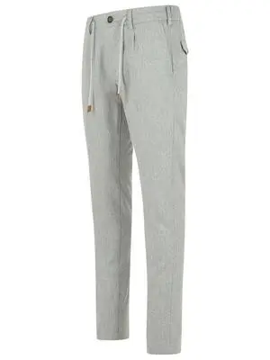 Eleventy Wool Blend Trousers - Gray
