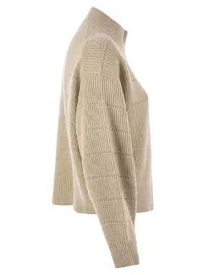 Brunello Cucinelli Cashmere And Wool Turtleneck Sweater