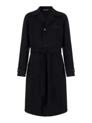 Gucci Wool Single-breasted Belted Coat - Multicolor