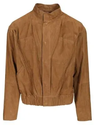 Giorgio Armani Suede Lambskin Jacket - Cream