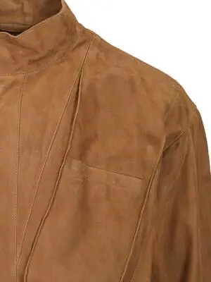 Giorgio Armani Suede Lambskin Jacket - Cream
