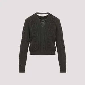 JIL SANDER Virgin Wool Cable-knit Sweater