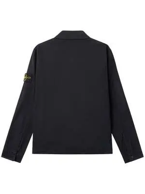 Stone Island Cotton Overshirt - Black