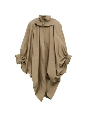 Chloé Cotton Cape Coat - Multicolor