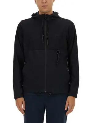BOSS Technical Fabric Hooded Sweatshirt - Black