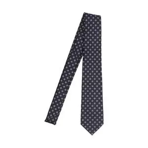 Saint Laurent Jacquard Silk Tie - Blue