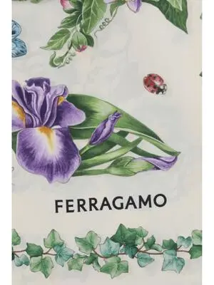 FERRAGAMO Eden Print Silk Scarf