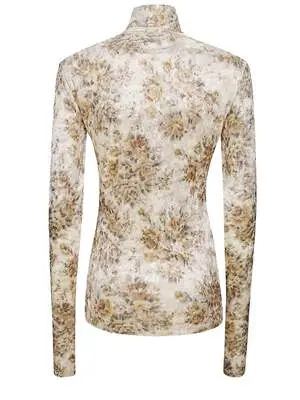 GANNI Floral Print Long Sleeve Top - Multicolor