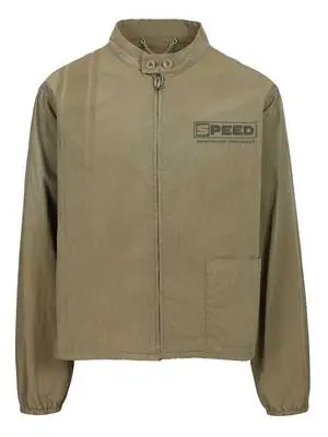 MAISON MARGIELA Cotton Blend Sports Jacket - Green