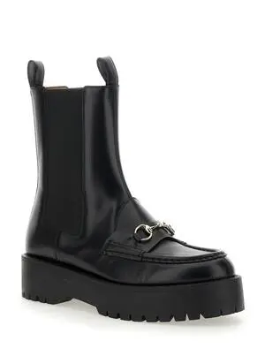 Gucci Leather Ankle Boots - Multicolor
