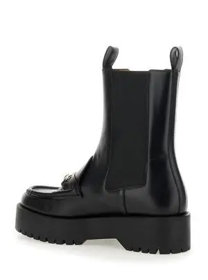 Gucci Leather Ankle Boots - Multicolor