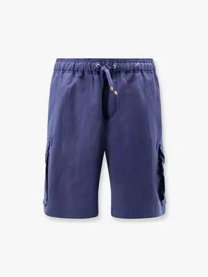 Brunello Cucinelli Linen And Cotton Shorts - Multicolor