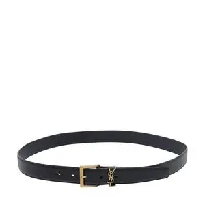Saint Laurent Cassandre Vadim Belt - Black
