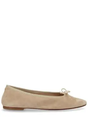 AeydĒ Dancer Suede Flats - Cream