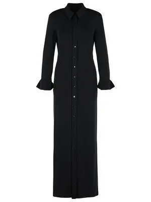 Sportmax Nias Viscose Stretch Dress - Black