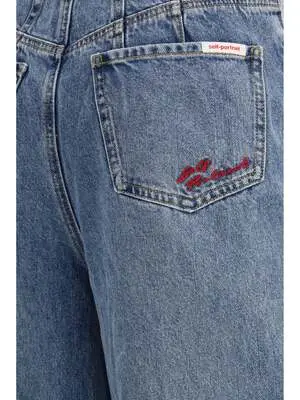 SELF-PORTRAIT Barrel Leg Jeans