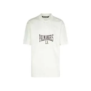 Palm Angels College Logo Polo - White