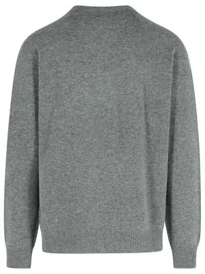 JIL SANDER Grey Virgin Wool Blend Sweater