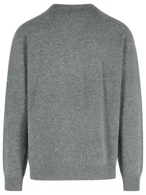 JIL SANDER Virgin Wool Blend Sweater - Gray