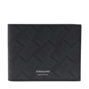 FERRAGAMO Monogram Wallet - Black