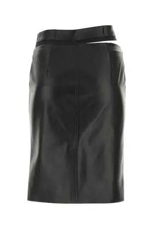 Fendi Leather Skirt