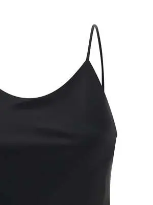 Max Mara Ontano Silk Satin Top - Black