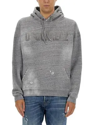 Dsquared2 Sweatshirt With Logo - Gray