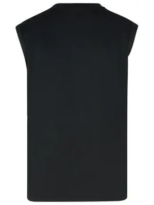 Balmain Cotton Tank Top - Black