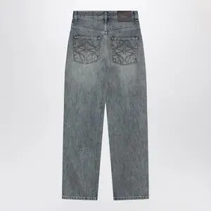 Loewe Anagram-embroidered Cotton Denim Jeans