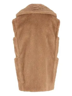 Max Mara Wool Double-breasted Vest - Multicolor