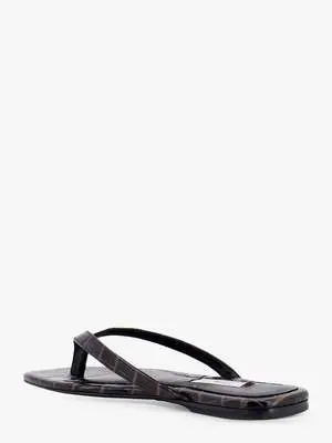 TOTEME Croco-embossed Leather Sandals