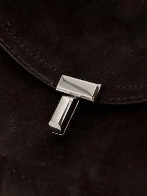 TOTEME T-lock Suede Handbag