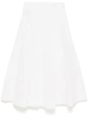 Zimmermann Crush Cotton Midi Skirt - Multicolor