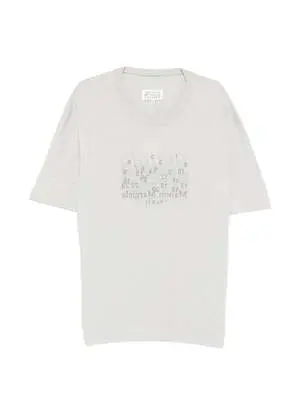MAISON MARGIELA Embroidered Cotton T-shirt