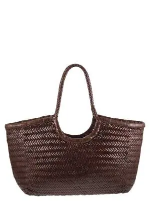 Dragon Diffusion Nantucket Leather Basket Bag - Brown
