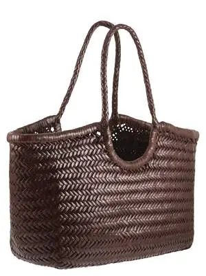 Dragon Diffusion Nantucket Leather Basket Bag - Brown