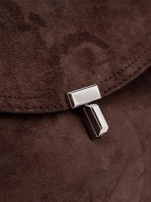 TOTEME T-lock Suede Handbag