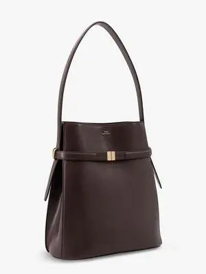 TOTEME Belted Leather Bucket Bag - Multicolor