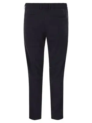 BOSS Linen Blend Chino Trousers With Drawstring In Modern Regular Fit