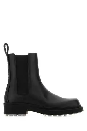 Bottega Veneta Leather Chelsea Ben Ankle Boots - Black