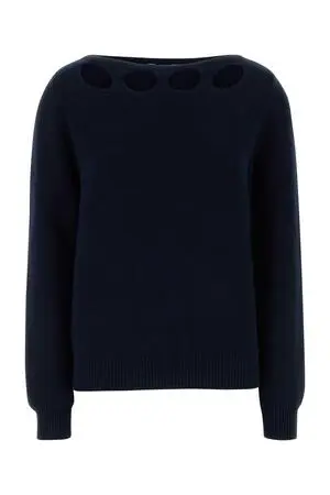 Prada Navy Cotton Sweater - Blue
