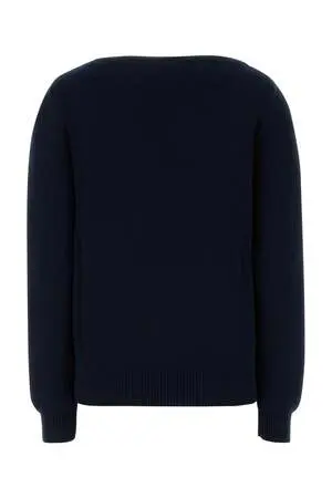 Prada Navy Cotton Sweater - Blue