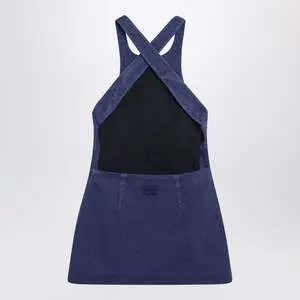 Miu Miu Short Ink-colored Gabardine Dress
