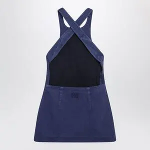 Miu Miu Gabardine Mini Dress - Blue